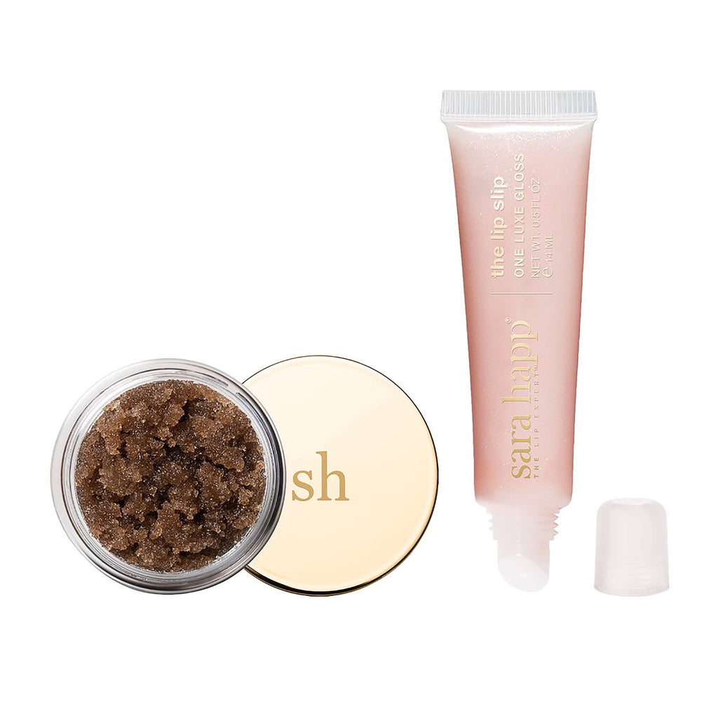 Let's Glow™ Lip Scrub & Shine Kit – Sara Happ
